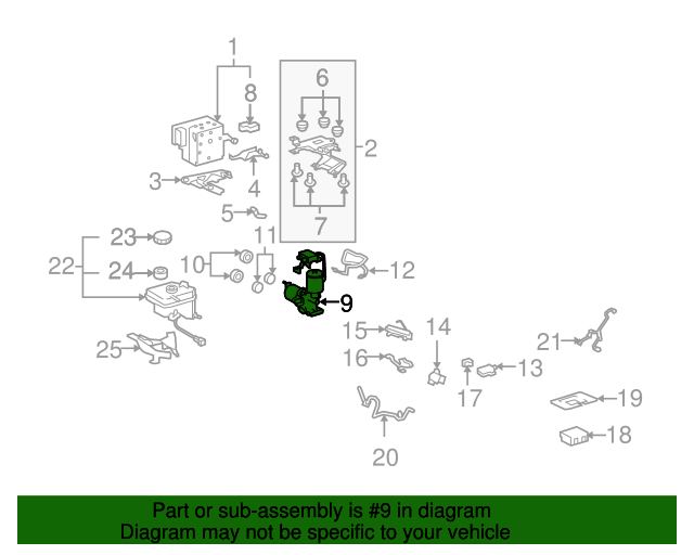 Genuine Lexus LS460 LS460L LS600h Brake Booster Pump 47070-50040 OEM | eBay