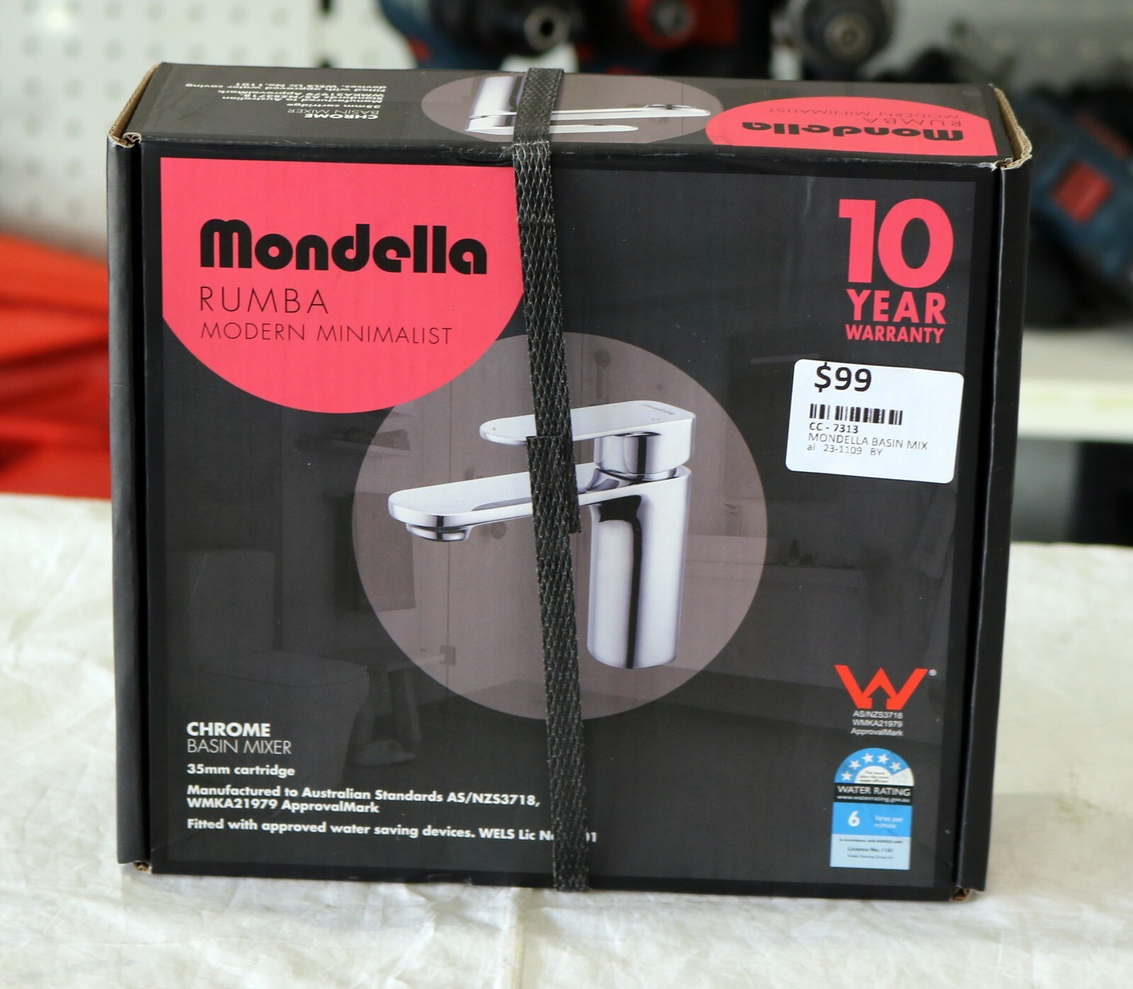 Mondella WELS 5 Star 6L/min Chrome Rumba Basin Mixer MON1303 for sale ...