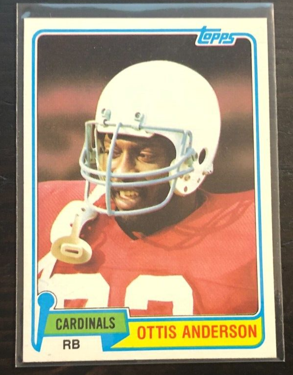 1981 Topps Football OTTIS ANDERSON #365 Cardinals | eBay