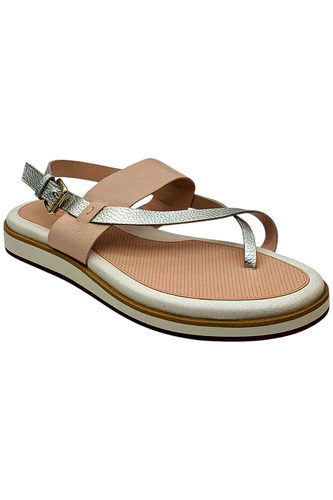 Cole Haan Women's Mandy Thong Sandal Peach/Silver | eBay