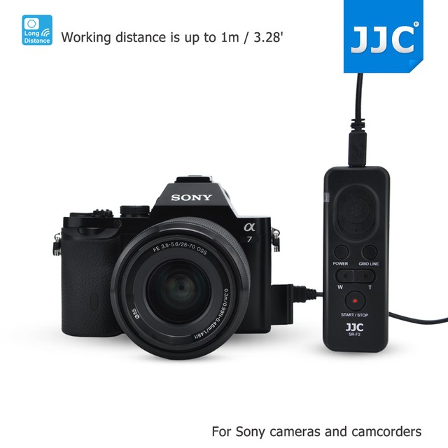 JJC Sr-f2 Remote Control Commander Start Stop Video for Sony Multiple ...
