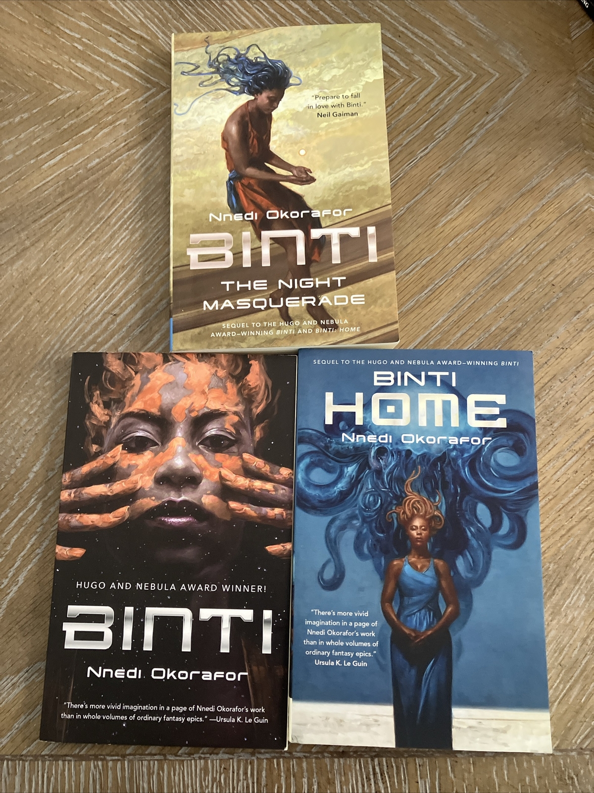 Lot Of 4 Book Binti Set Nnedi Okorafor The Night Masquerade Home Shuri ...