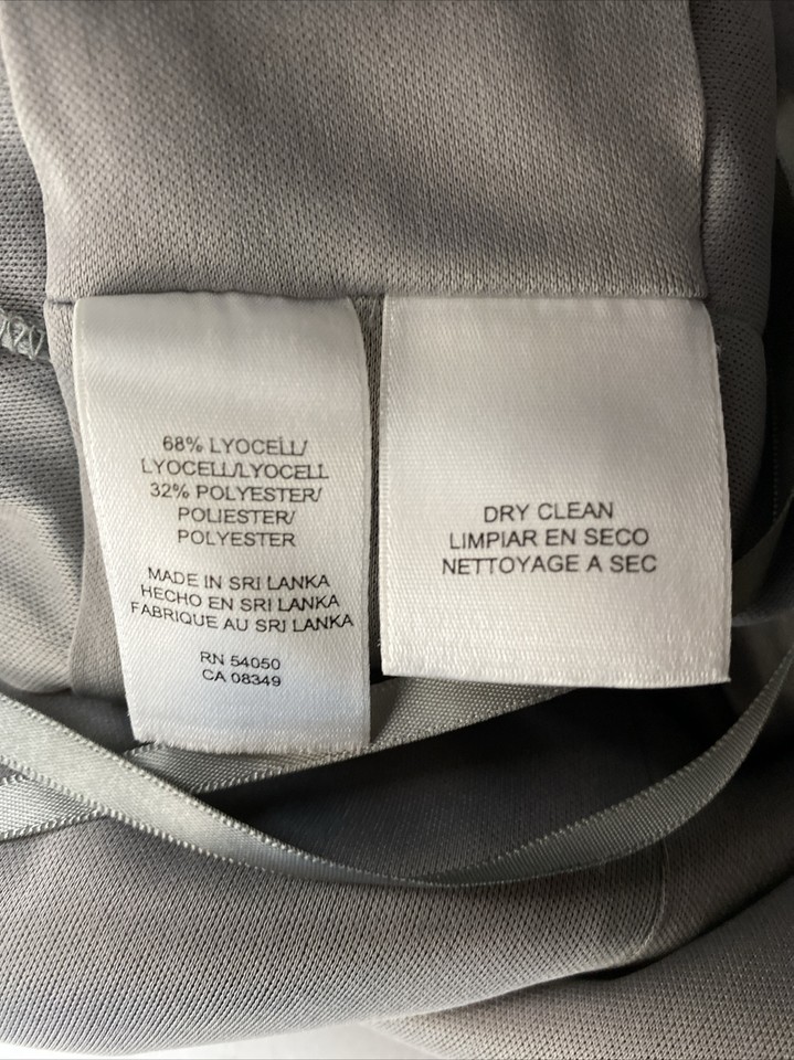 Evan Picone Sheath Dress Womens 16 Gray Floral Tie Lyocell Blend Career Office | eBay