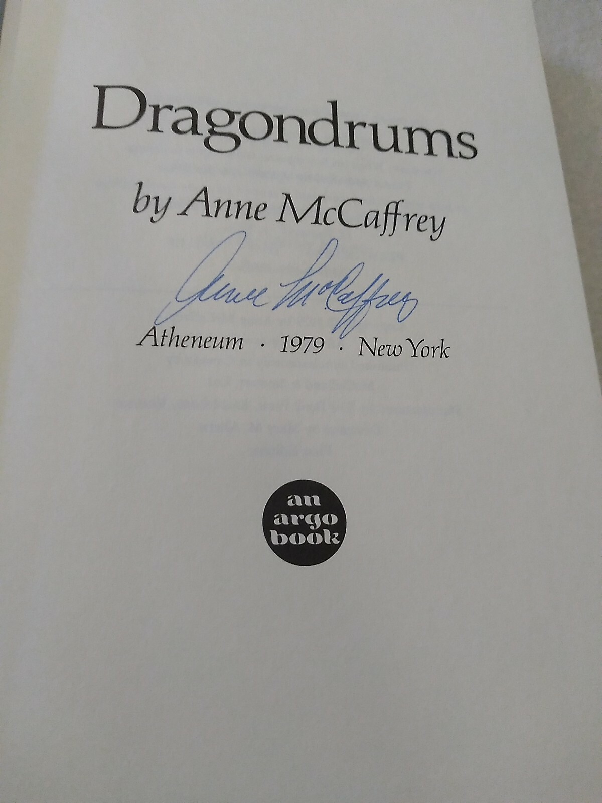 Anne McCaffrey DRAGONSONG, DRAGONSINGER, DRAGONDRUMS TRILOGY 1st US w ...