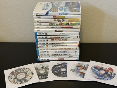 Nintendo Wii & Wii U Game Lot 20 Games BROKEN DISCS WON'T PLAY READ | eBay