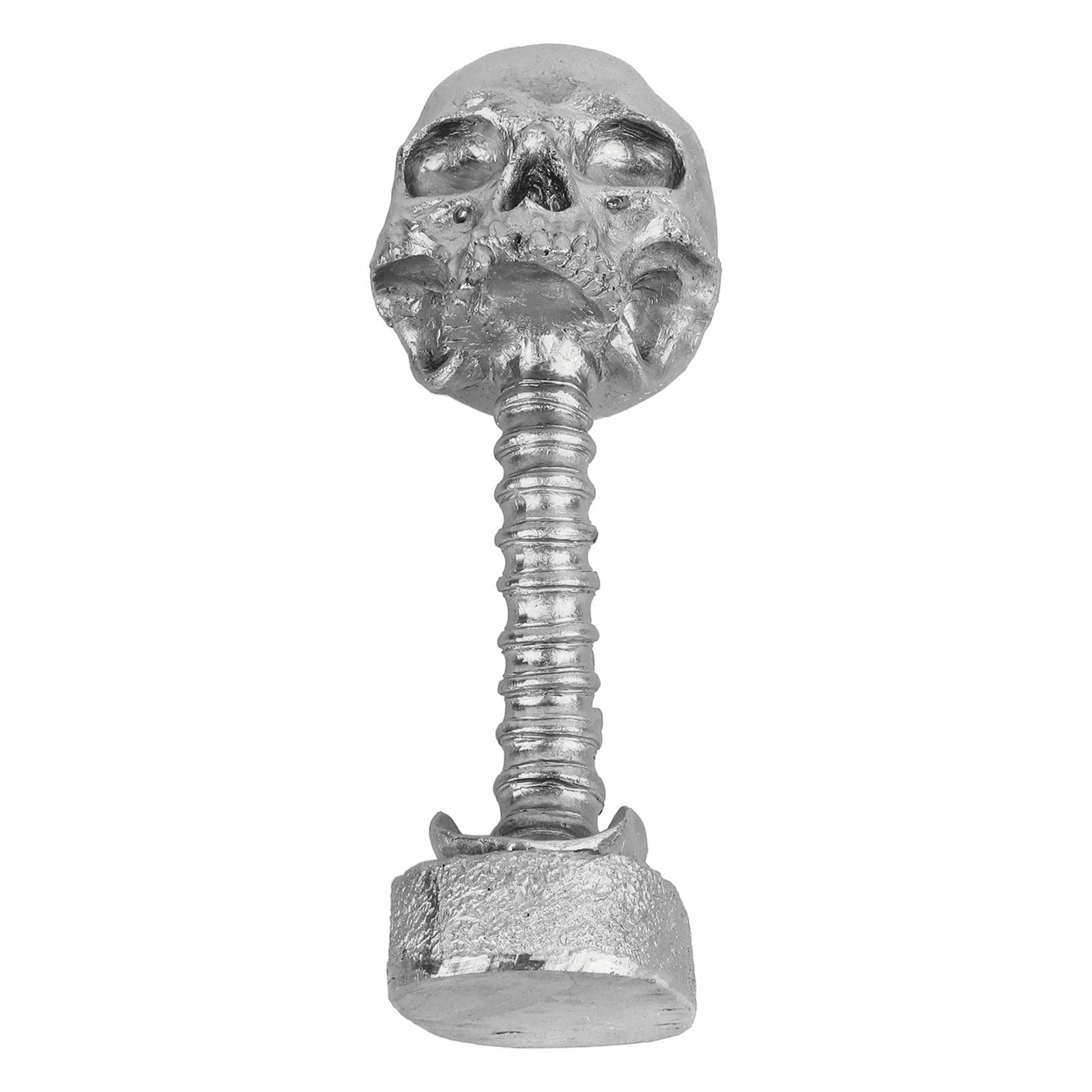 Skull Planter Spine Stand Set Decor Hand Painted Resin Skeleton Flower ...