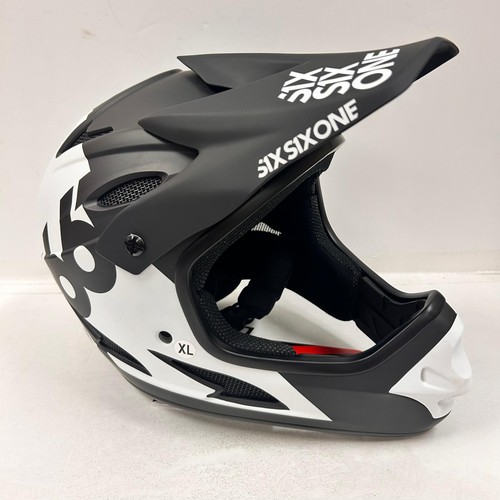 SixSixOne 661 Comp Full Face Helmet Helmets Bike Hub Black & White Size ...