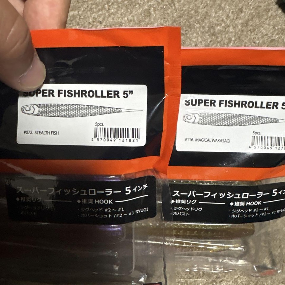 Raid Japan Super Fish Roller 5 Lure Set 2 Pack Color Assorted Fishing ...