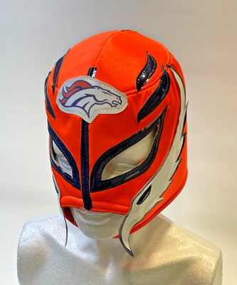 Denver Broncos style wrestler mask, Broncos Football Mexican Wrestler ...