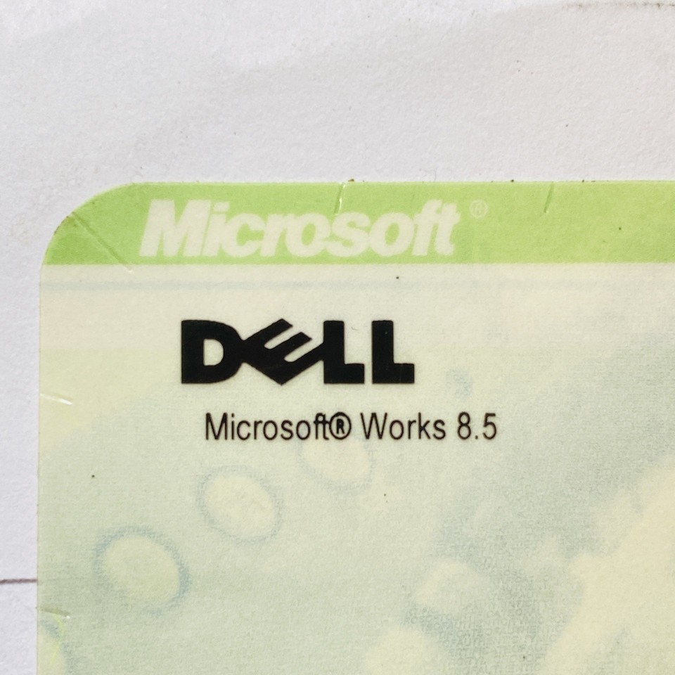 Dell / Microsoft Works 8.5 Software Installation CD / Sealed & Unused ...