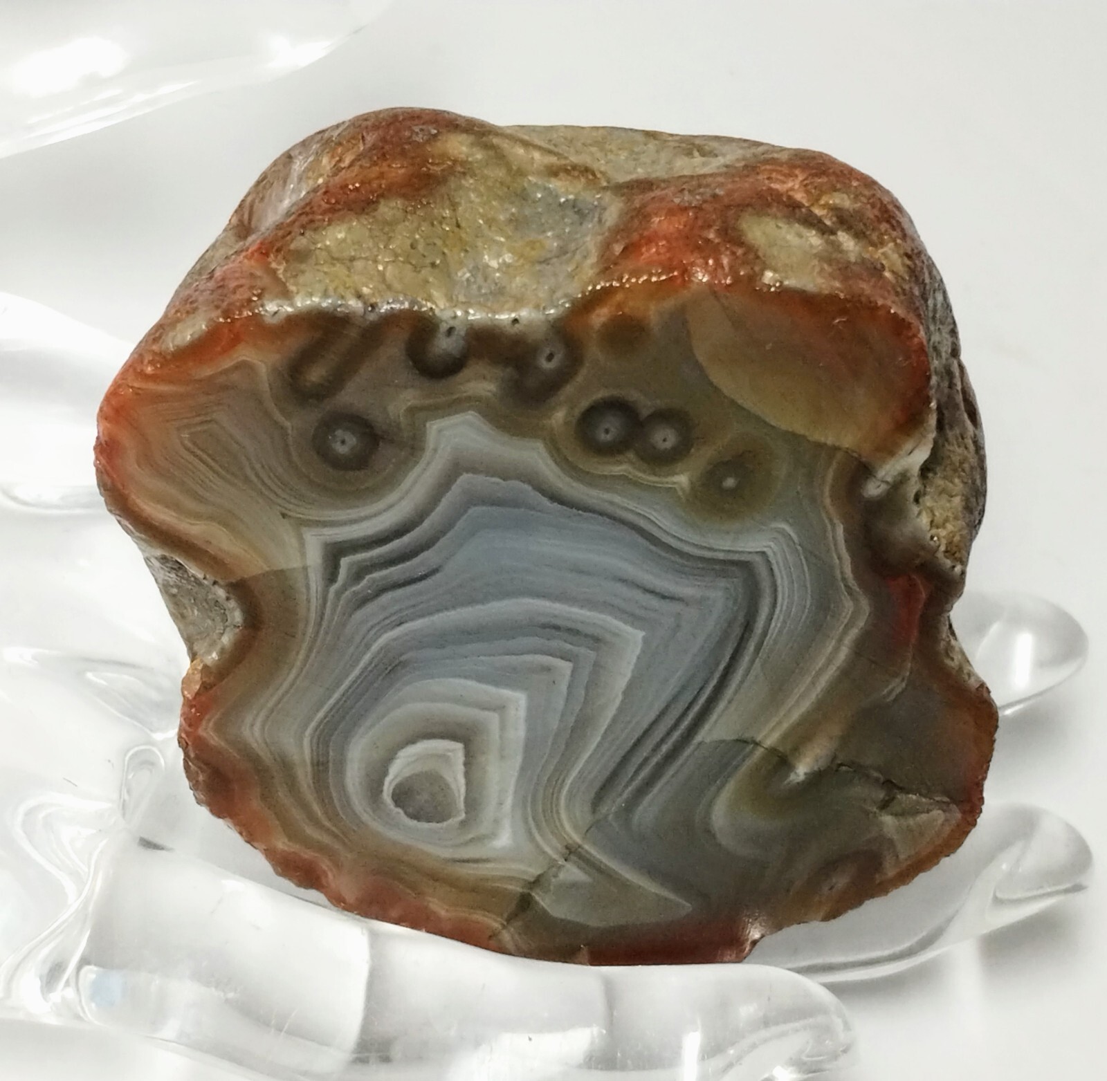 LAKE SUPERIOR (EYE AGATE ) 10.2oz MUSEUM QUALITY ALIEN HEAD LSA ...