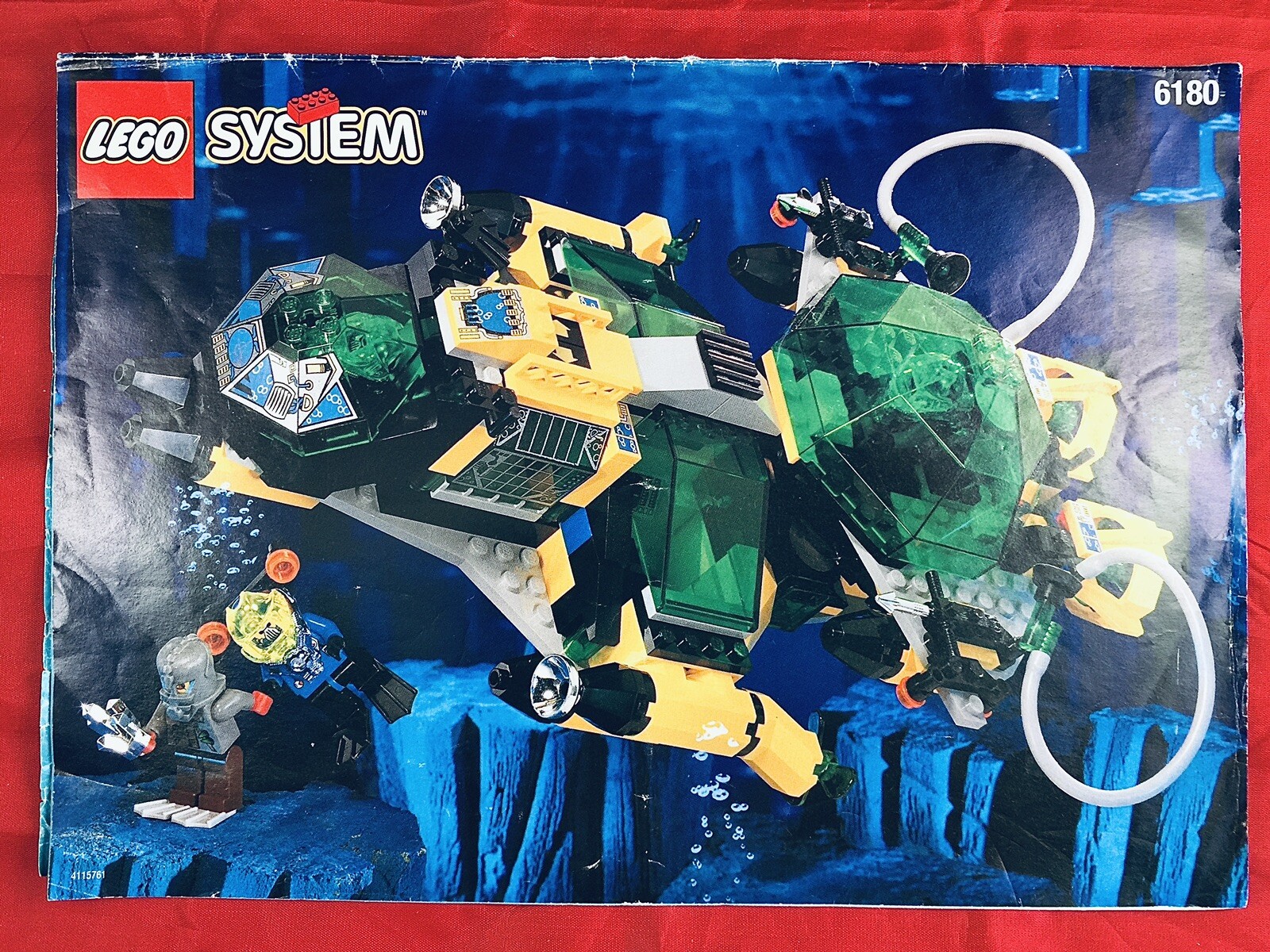 VINTAGE 1998 LEGO SYSTEM 6180 AQUAZONE HYDRONAUTS INSTRUCTION MANUAL ...