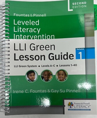 Fountas & Pinnell Leveled Literacy Intervention Green LLI Lesson Guide ...
