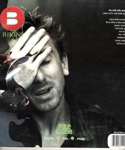 Premier Issue of BIKINI Magazine - Tim Roth, Alyssa Milano topless 1993 ...