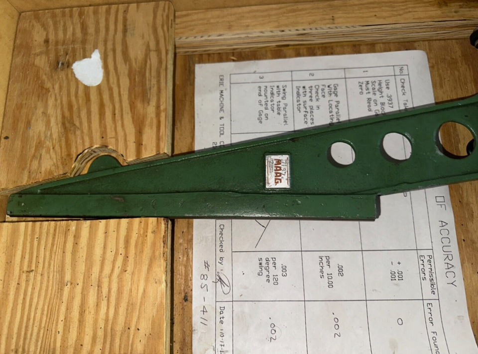 MAAG Gear Shapter Tool - Wood Case - Very Nice! | eBay