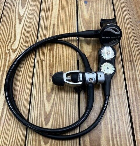 Oceanic Alpha 8 Regulator w/ Dacor Pressure & Depth Gauge | eBay