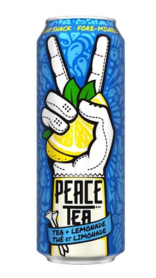 12 Cans of Peace Tea Caddy Shack Tea Lemonade Flavor Iced Tea 23.5 fl ...