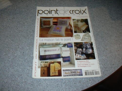 livre point de croix magazine "N°35 "bimestriel 2005" la maison fait le ...