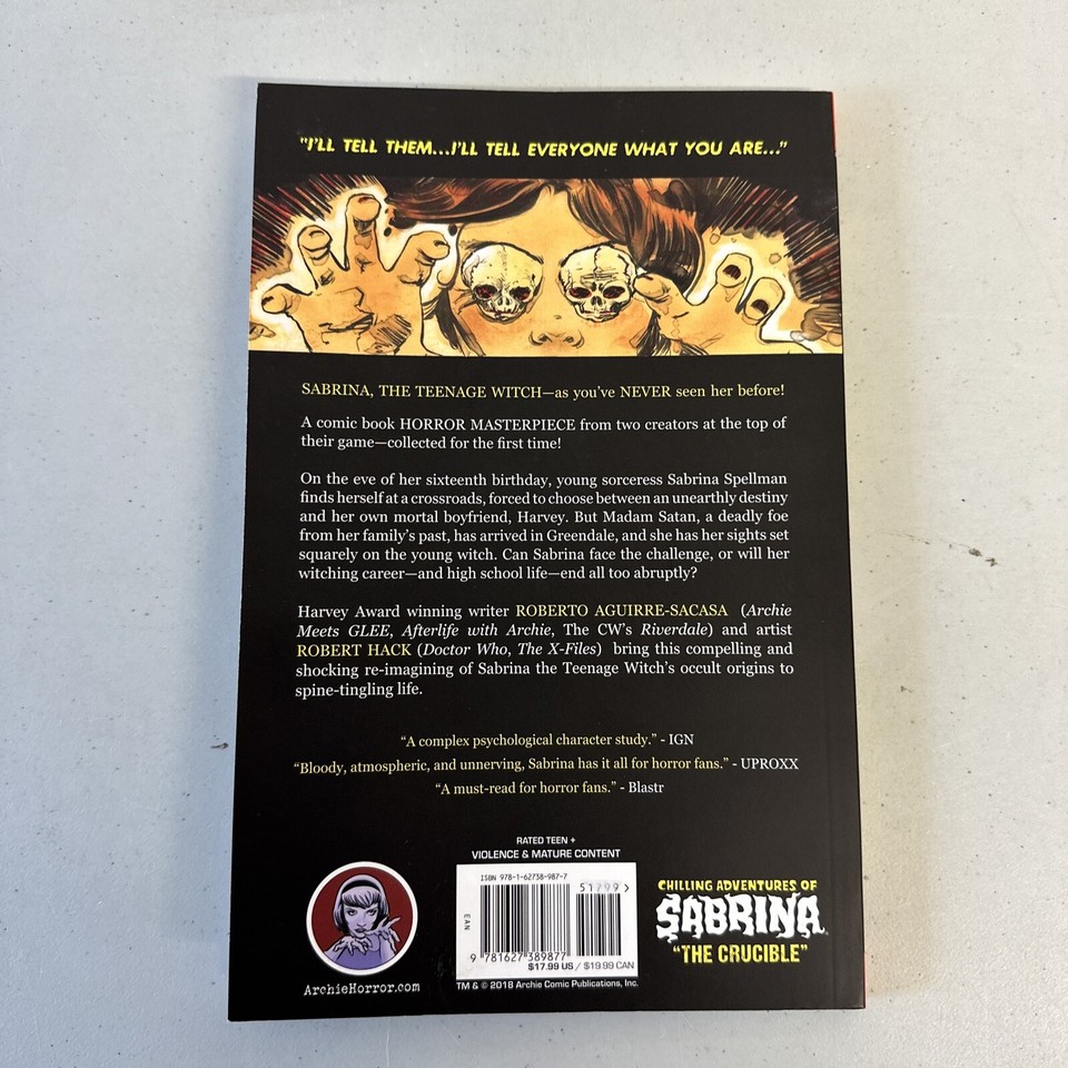 Chilling Adventures of Sabrina [Book One] Graphic Novel, Paperback ...