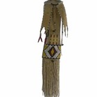 Cheyenne Beaded Hide Tabacco Bag Circa 1900 27inch Length 6inch Wide | eBay
