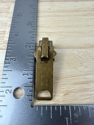 Talon Brand Vintage Heavy Duty Metal Zipper Sliders Brass Pull USA | eBay