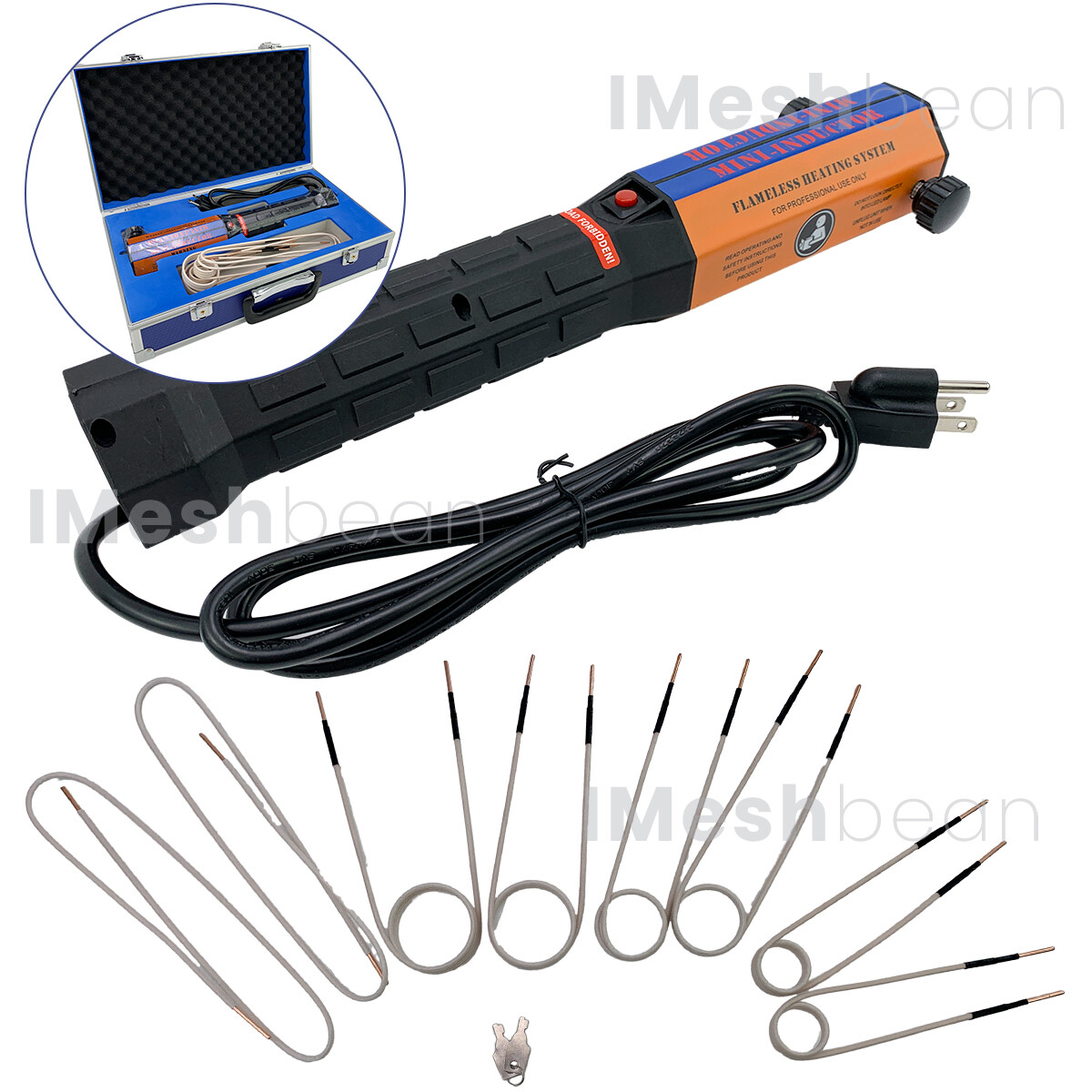 1000W Magnetic Induction Heater Kit Automotive Flameless Bolt Heat Tool ...