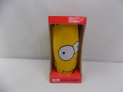 Brand New The Simpsons Hi Ball Glass Bart Simpson Drink Cup 6" | eBay ...