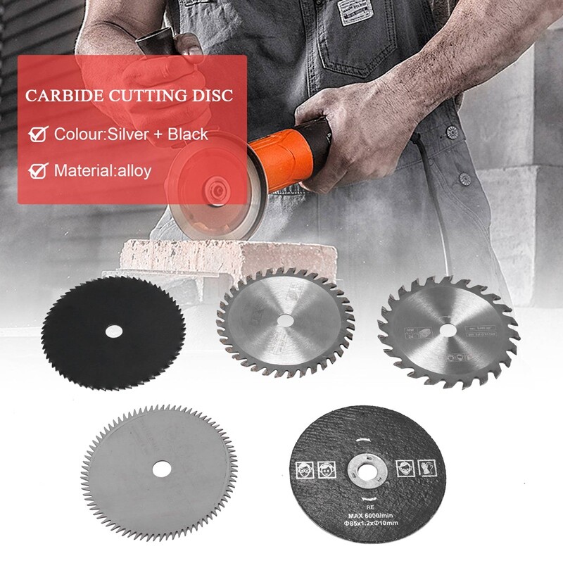 5-Piece Set of Carbide Cutting Blade Small Circular Saw Blade 85mm6460 ...