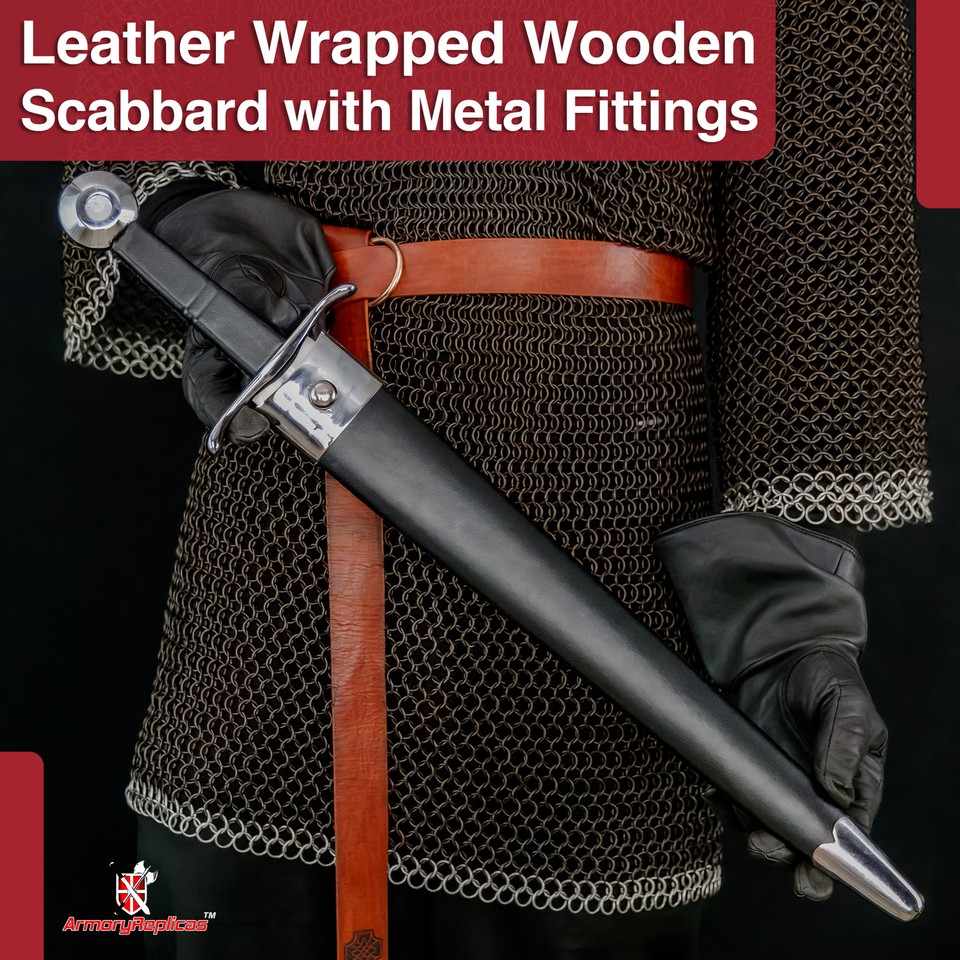 Elegant Coustille Dagger with Polished EN45 Blade & Premium Faux ...