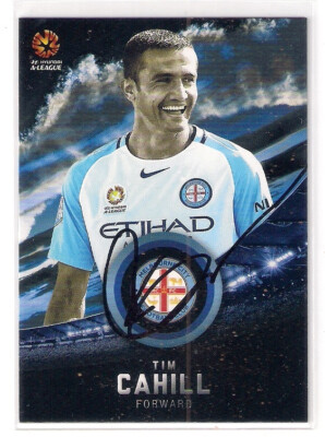 SIGNED TIM CAHILL MELBOURNE CITY SOCCEROOS STAR A-LEAGUE PLAYER 2016/17 ...