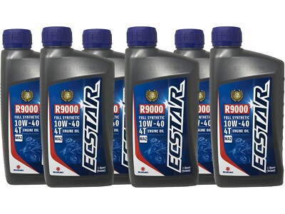 Suzuki Ecstar 10W40 R9000 FullSynthetic Motor Oil 990A0-01E40-01Q - 6 ...