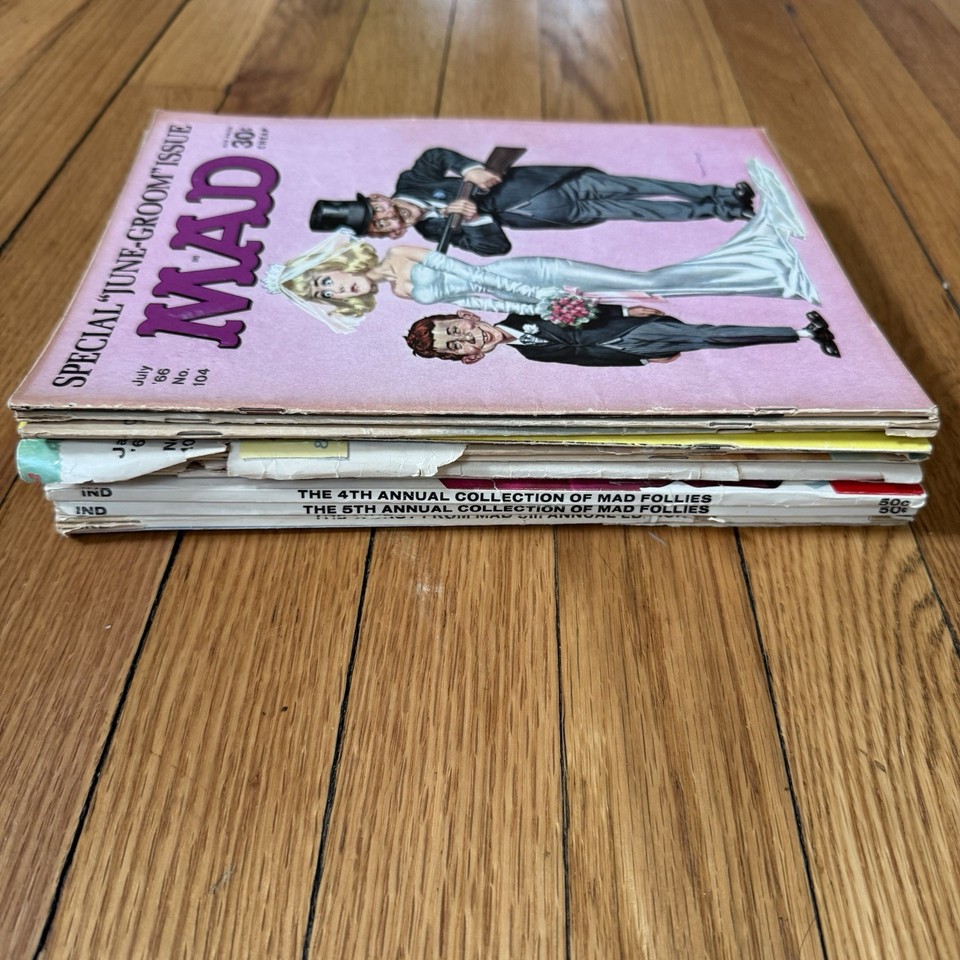 MAD Magazine 1966-67 104-111 Plus 4th 5th Annual Collection (Lot of 11 ...