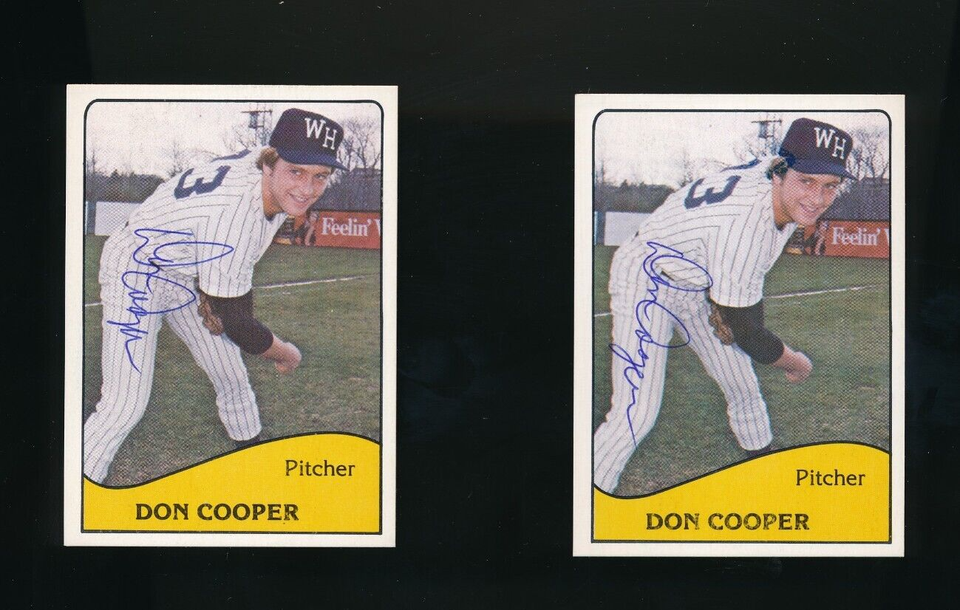 1979 TCMA West Haven Yankees Don Cooper xrc rookie signed auto ...