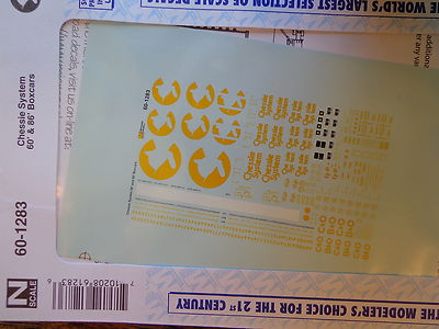 Microscale Decal N #60-1283 Chessie System Decals for: 60' & 86 ...