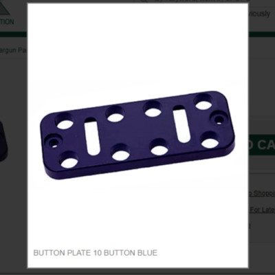 BUTTON PLATE 10 BUTTON BLUE # PH10-2-DB | eBay