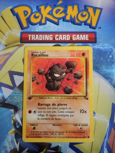 RACAILLOU 47/62 ed.1 - CARTE POKEMON WIZARD 1995 FOSSILE édition 1 Bon ...