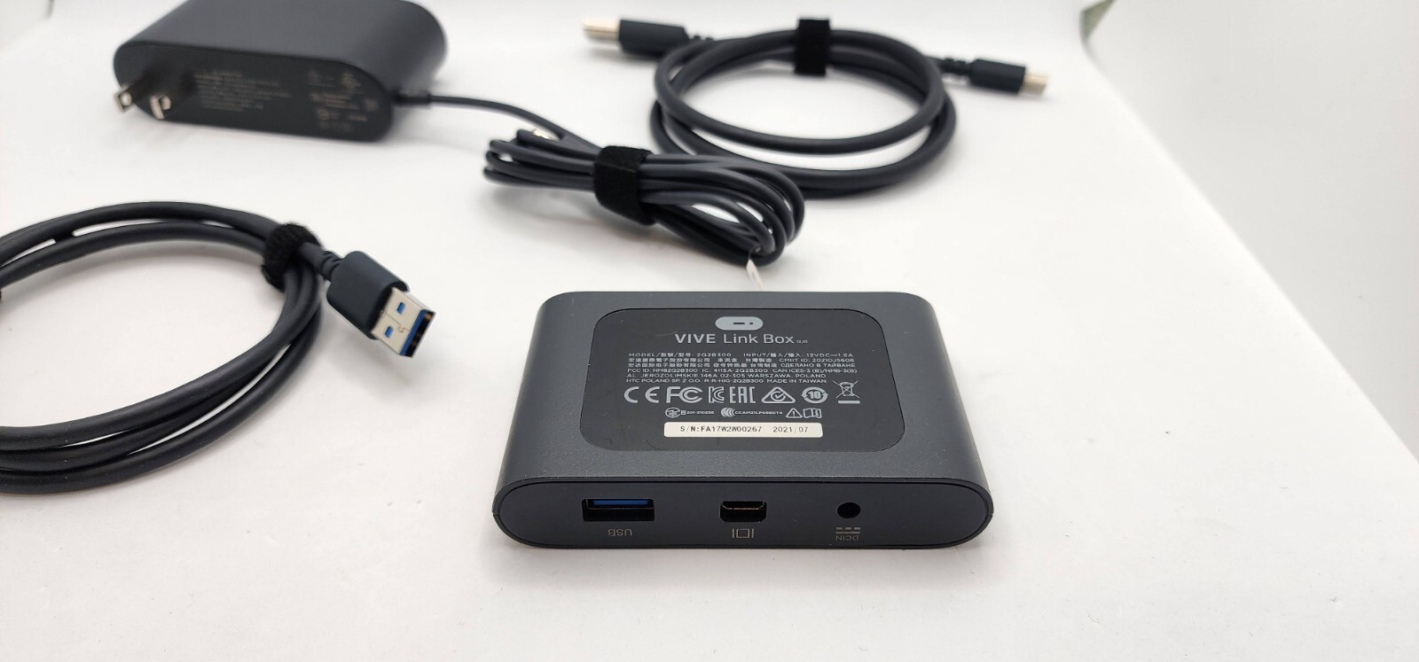 HTC VIVE Pro 2 Link Box 2.0 + Power + USB + DP Cable Linkbox Cosmos ...