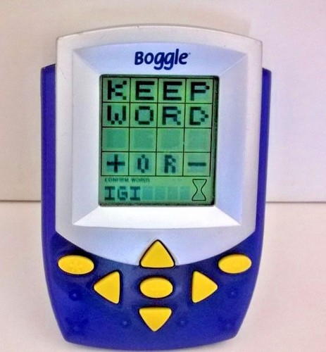 Boggle Handheld Electronic Game Hasbro Hand Held- 2002 Blue | eBay