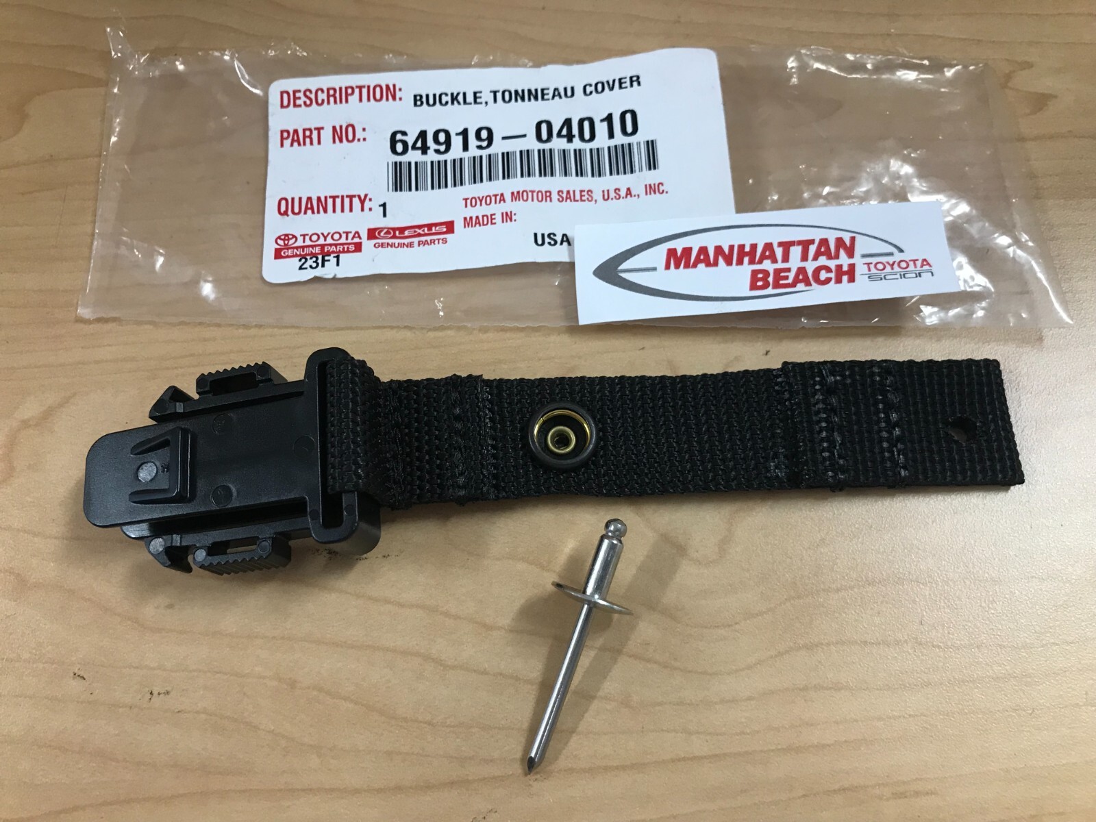 16-23 TACOMA TONNEAU COVER HOLD DOWN STRAP BUCKLE 64919-04010 | eBay