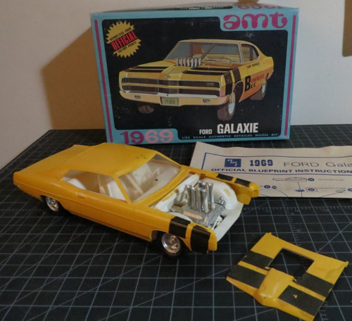 VTG ORIGINAL AMT 1969 Ford Galaxy Hardtop Model w BOX INSTRUCTIONS | eBay