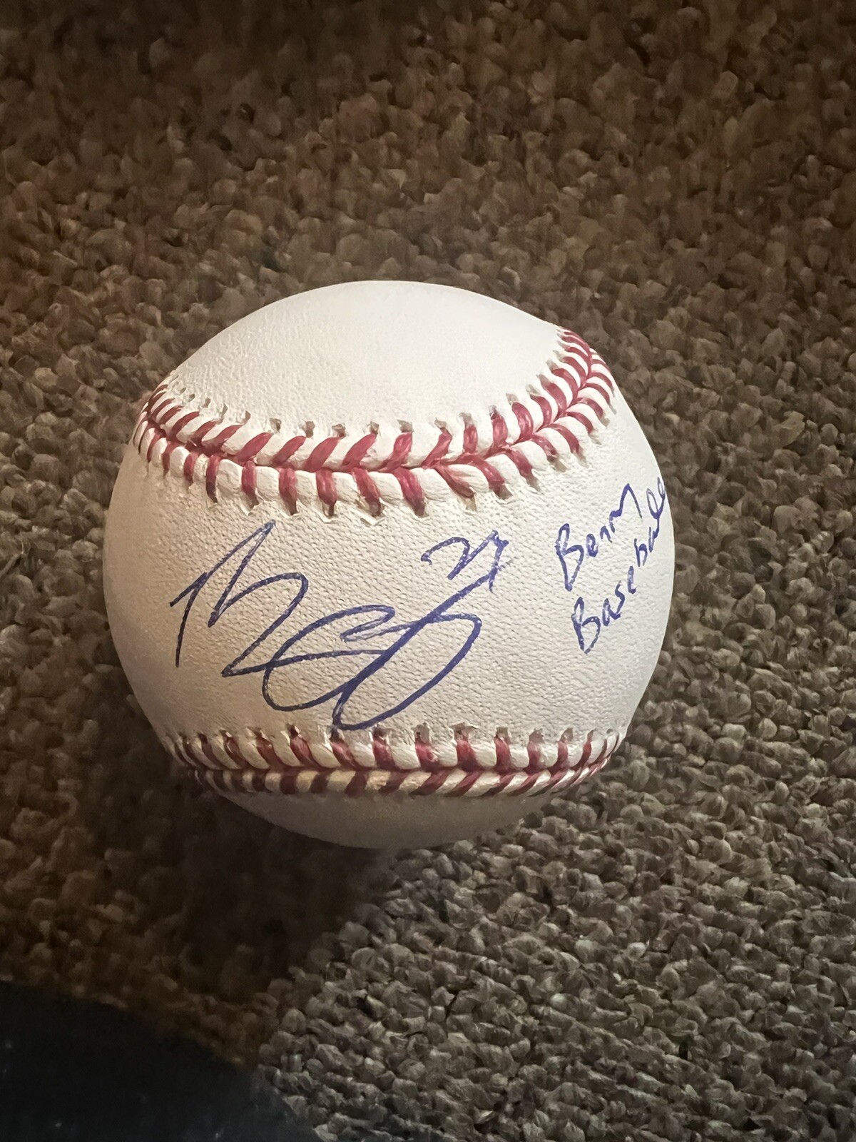 Benny Montgomery Colorado Rockies Autographed Signed MLB Baseball proof ...