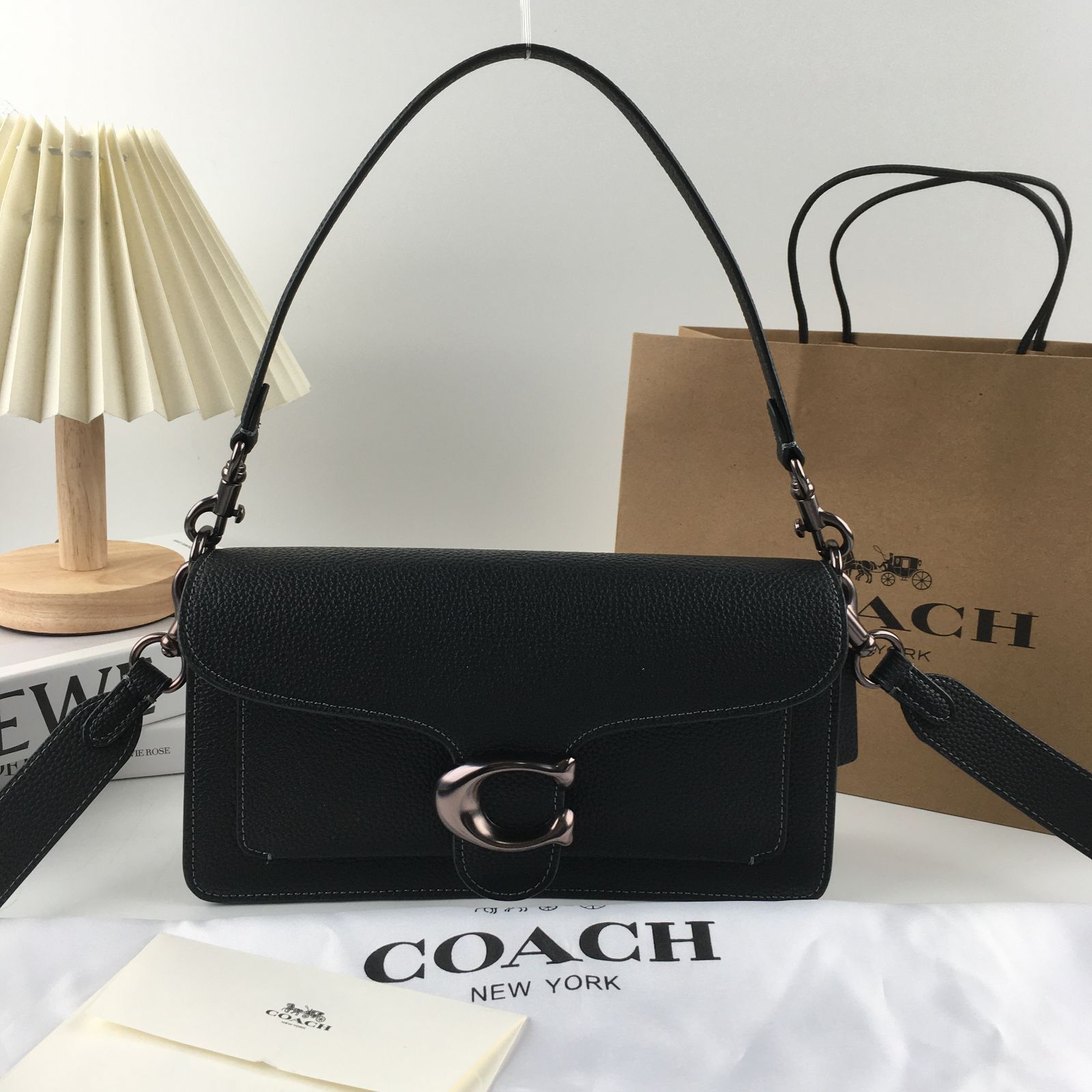 COACH Tabby 26 CH857 2way Shoulder Bag Crossbody Black Outlet Japan New | eBay