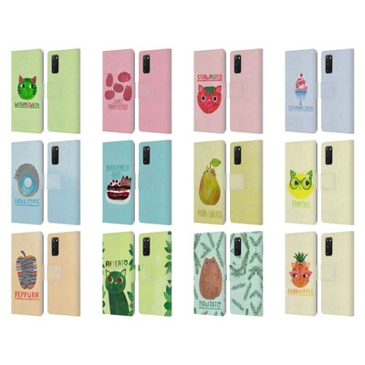 OFFICIAL PLANET CAT PUNS LEATHER BOOK WALLET CASE COVER FOR SAMSUNG ...