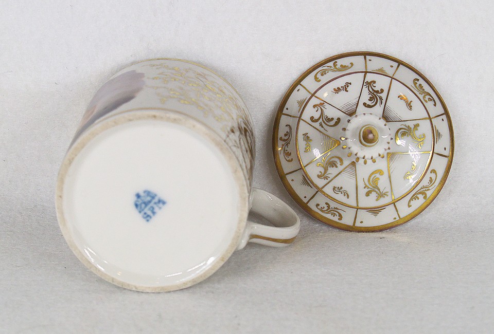 Friedrich Adolph Schumann Germany Berlin Porcelain Covered Cup | eBay