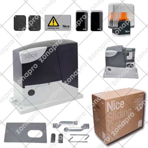 Kit Automazione Motore Per Cancelli Scorrevoli Road NICE RDKCE RD400 400kg 24v R | eBay