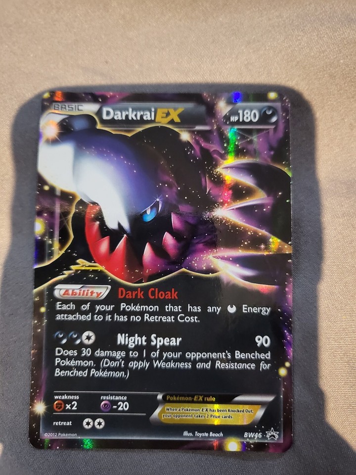 POKEMON PROMO CARD - BLACK AND WHITE - DARKRAI EX BW46 (HOLO) NM | eBay