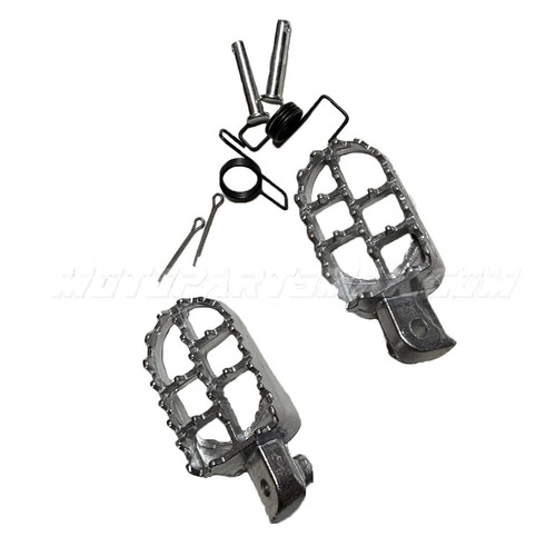 Silver Aluminum Alloy Foot Pegs Assembly for 50cc-250cc Dirt Bike Pit ...