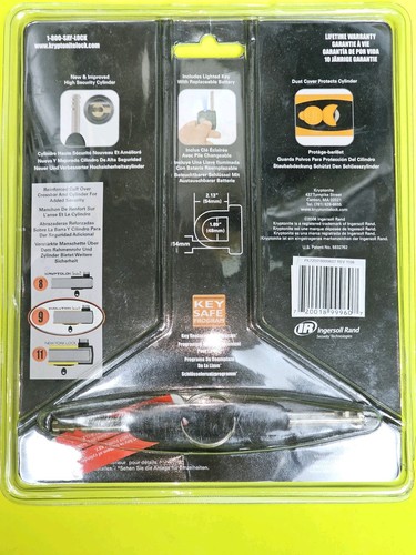 HIGH SECURITY Kryptonite Disc Padlock MOTORCYCLE ATV SCOOTER CHAIN BIKE ...