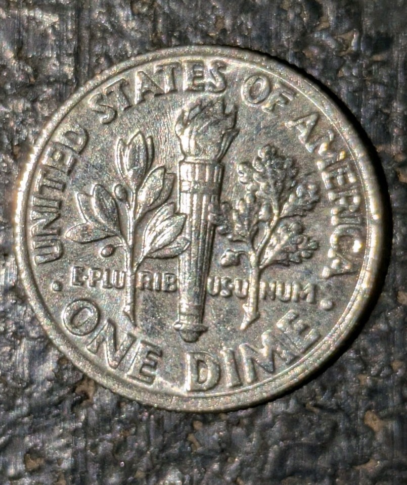1988 P 10c Dime Mint State Cameo Partial Collar Error Misaligned Rim ...