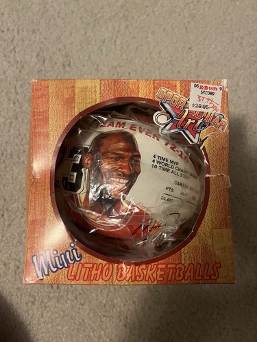 MICHAEL JORDAN MINI LITHO BASKETBALL SPORTACULAR ART NEW IN BOX CHICAGO ...